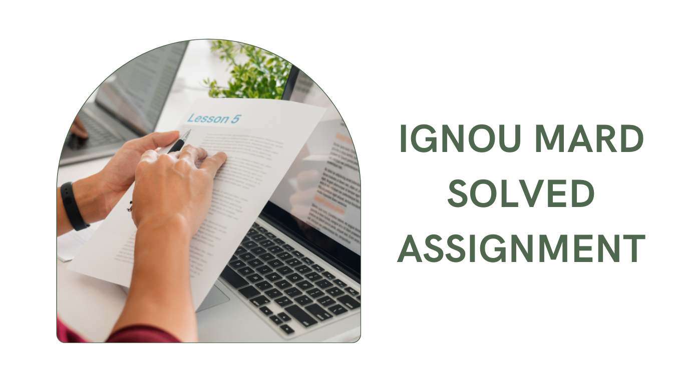 Ignou MARD Solved Assignment 2023 24 | Rural Development