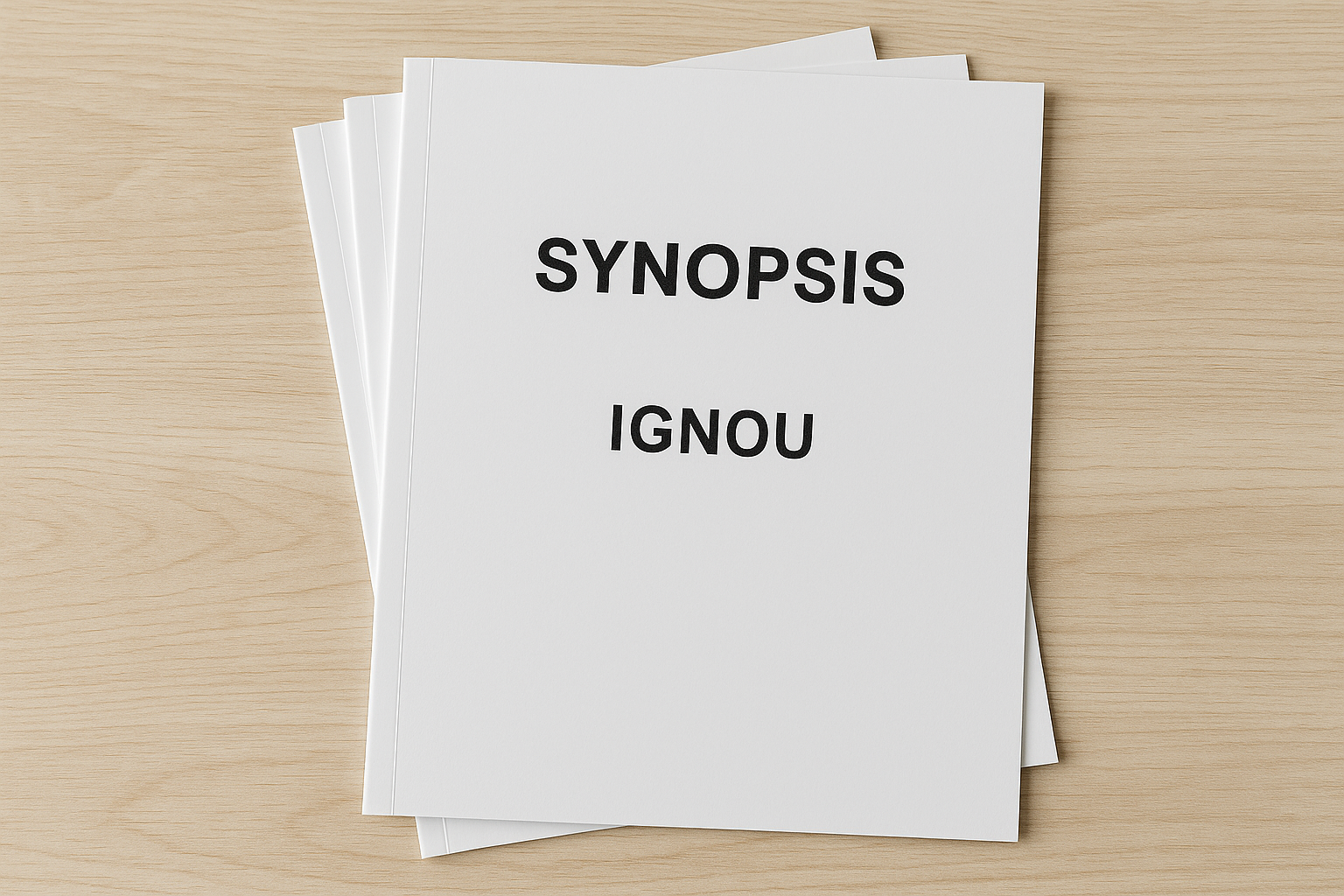 IGNOU MCom Synopsis Format & Sample PDF Download